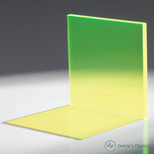 2154 Fluorescent Green Acrylic Sheet – Delvie's Plastics