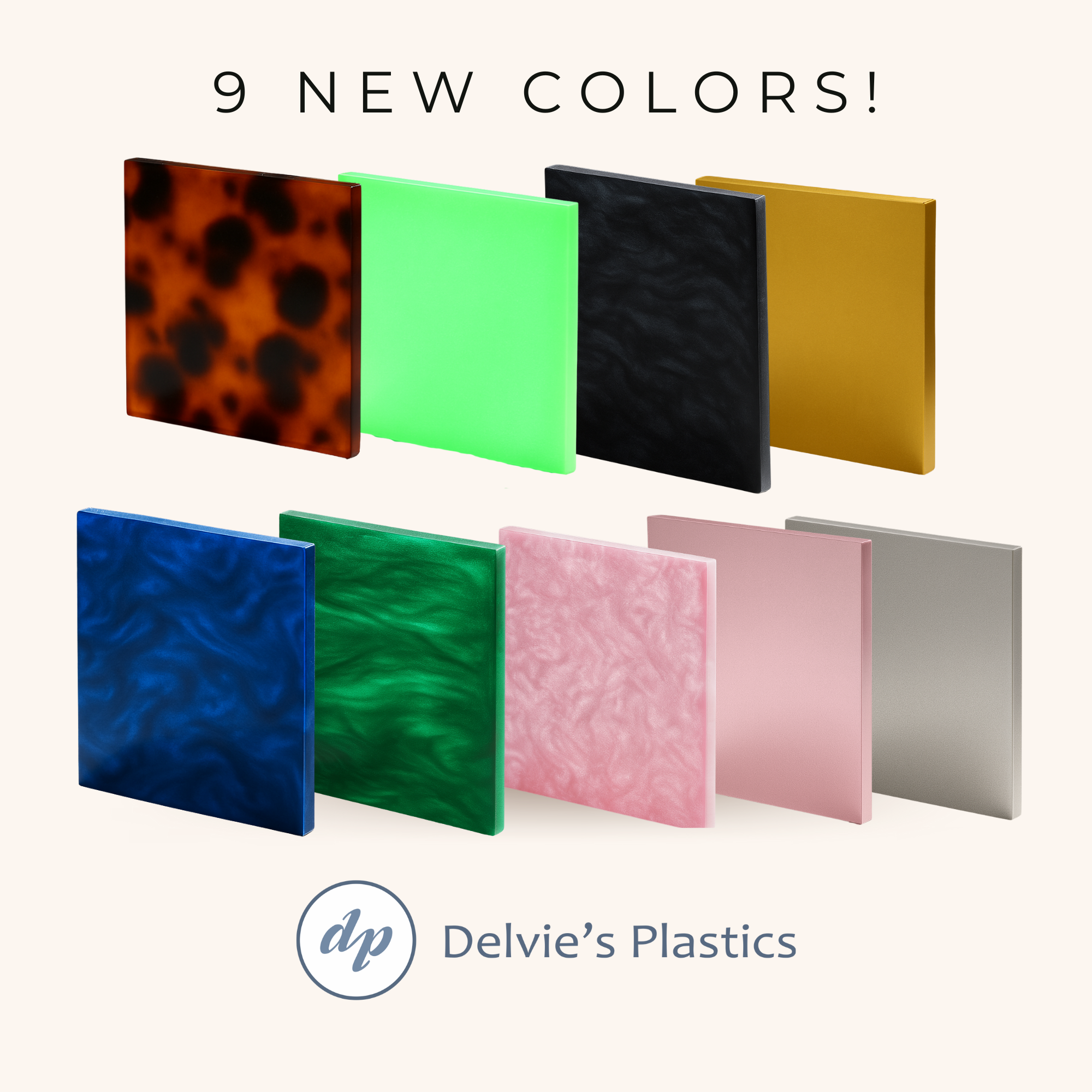 New Color Release Pack - Metallics, Tortoise, Glow, Pearls – Delvie's ...