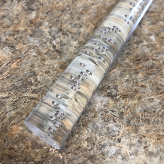 Clear Bubble Round Extruded Acrylic Rod – Delvie's Plastics